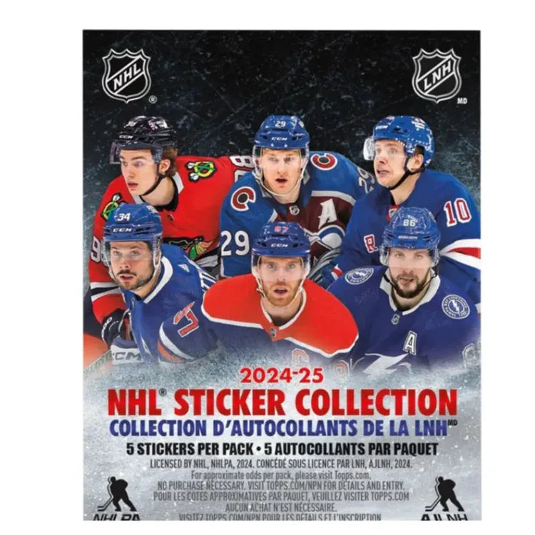 TOPPS 2024/25 NHL Sticker Collection Sticker Packs – Hunters Toys ...